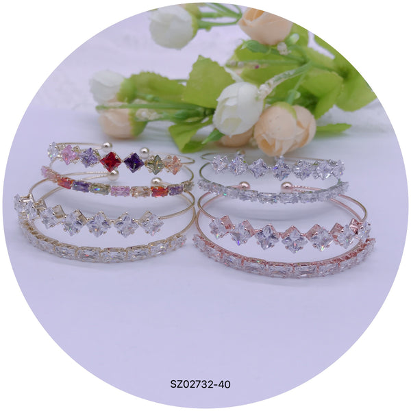 C.Z Crystal cuff bracelet – Sun Star Fashion
