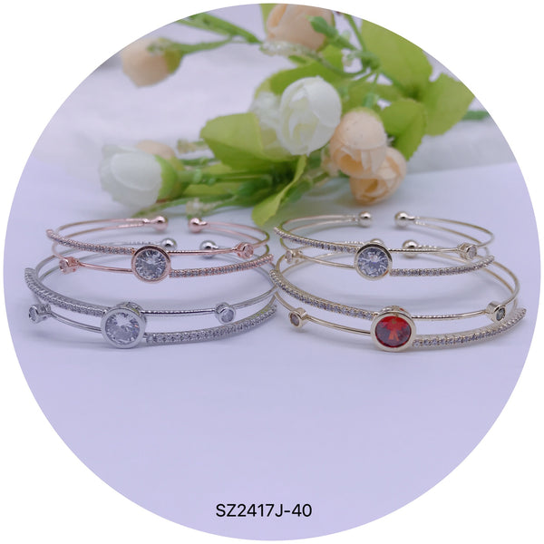 C.Z crystal cuff bracelet – Sun Star Fashion