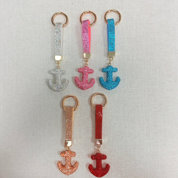 Crystal Anchor Charm Keyring – Sun Star Fashion