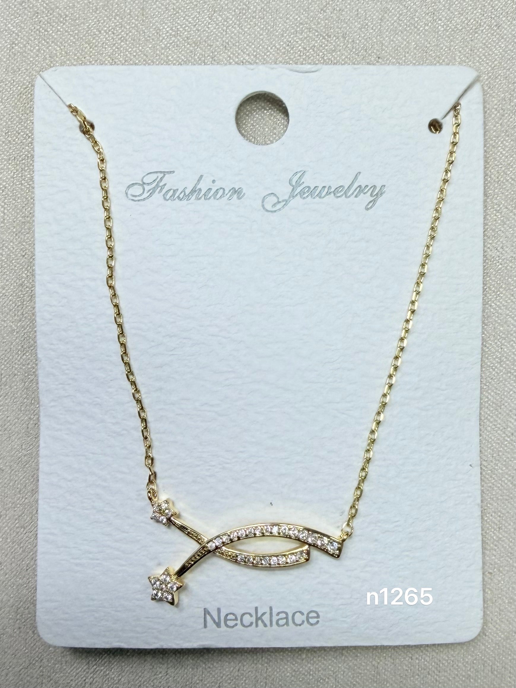 C.Z Rhodium Plated Pendant Necklace – Sun Star Fashion