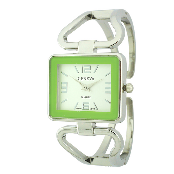Rectangle Face Color Frame Cuff Watch – Sun Star Fashion